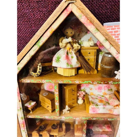 Handmade | Toys | Vintage Adorable Miniature Doll House Hand Made And ...